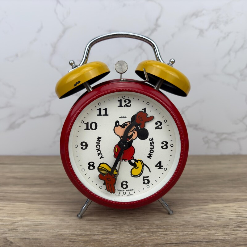 Mickey Mouse Alarm Clock - Etsy