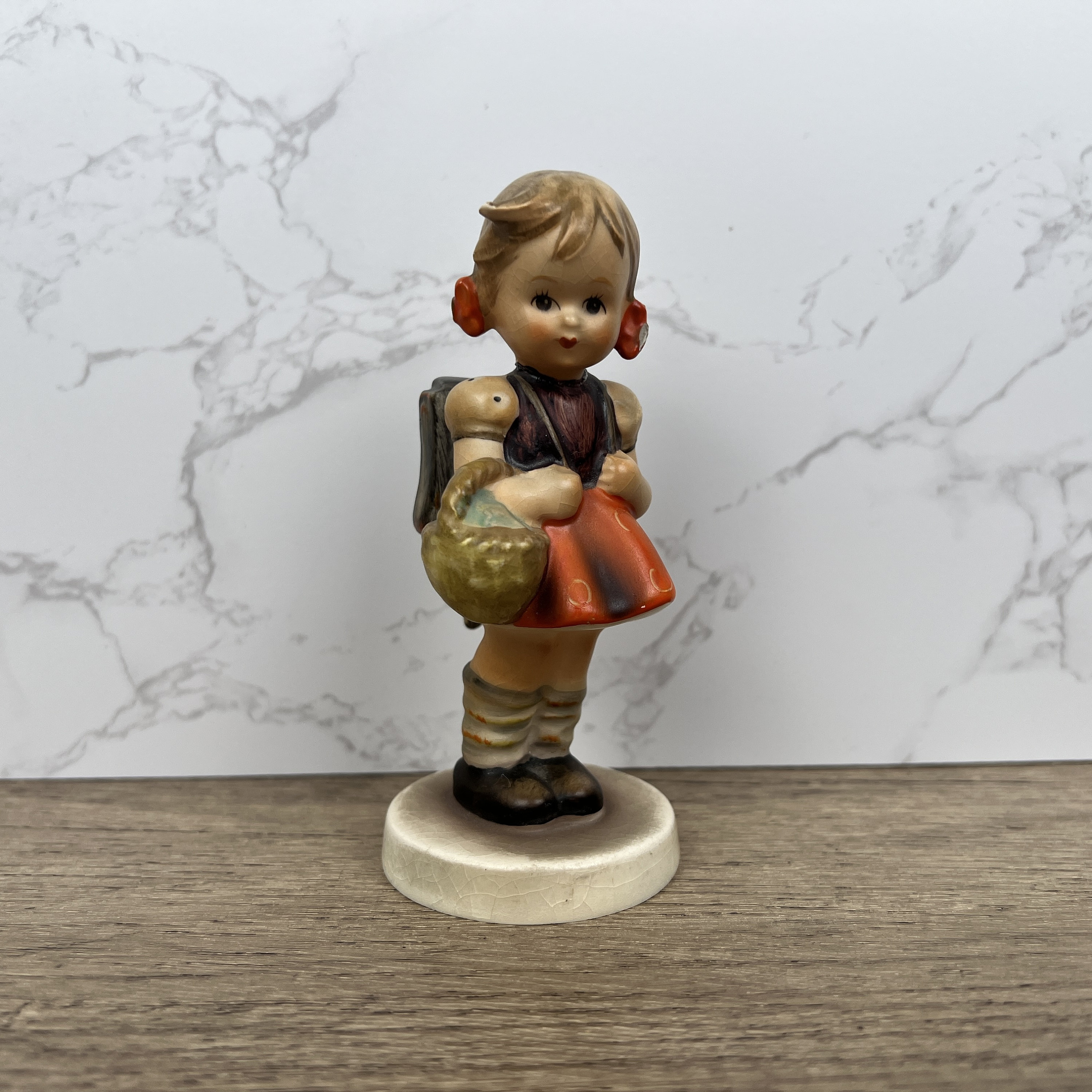 Vintage Goebel Hummel W. Germany school Girl Porcelain Figurine, School ...