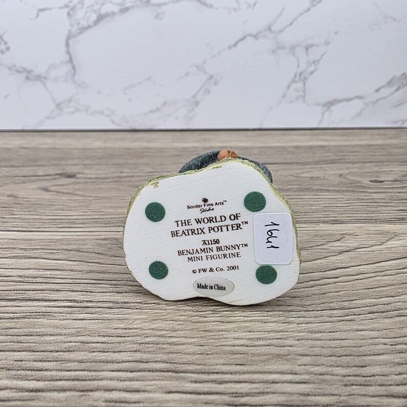 Beatrix Potter Benjamin Bunny Mini Figurine A1150 2001 Border Fine Arts ...