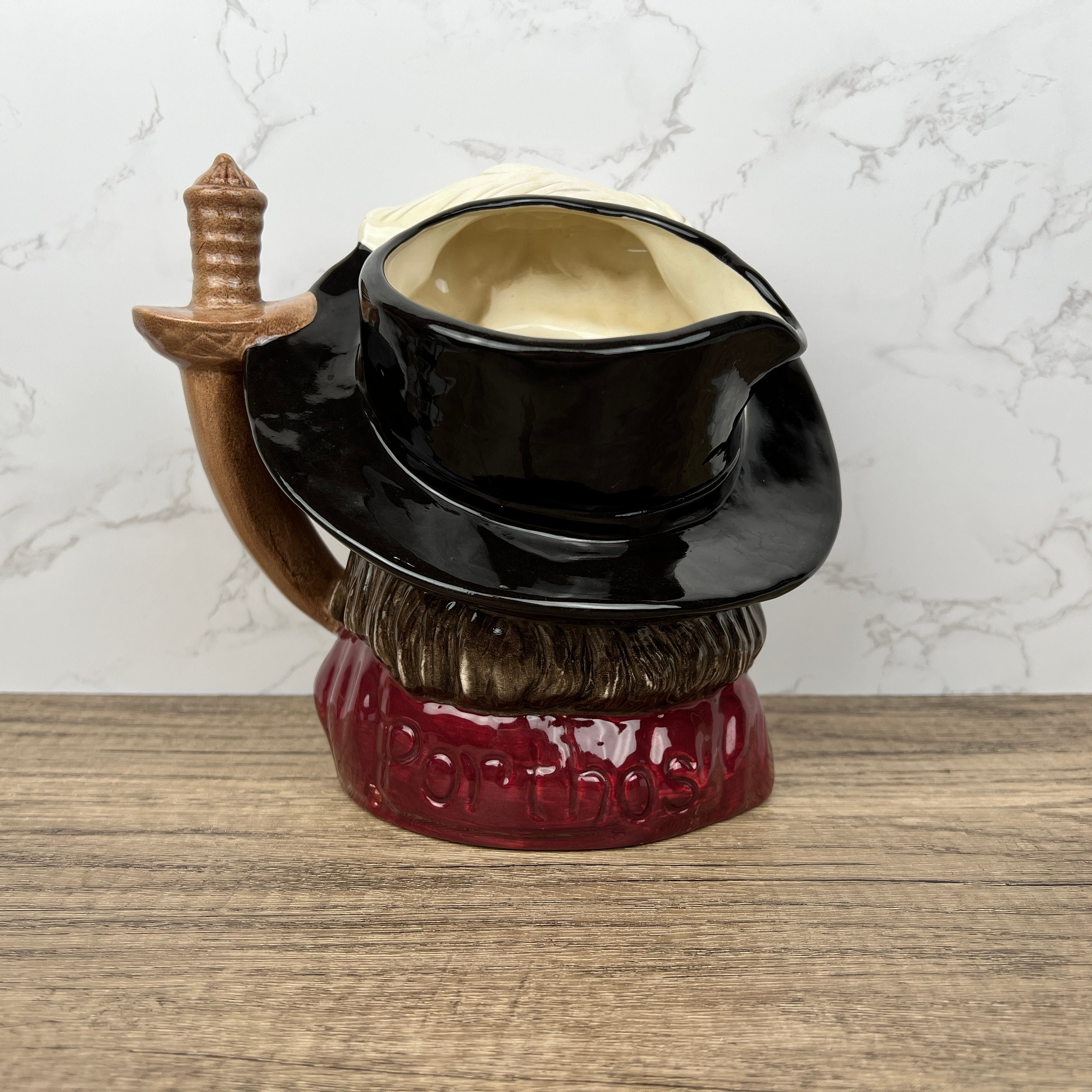PORTHOS ROYAL DOULTON Large Character Jug 6440, Three Musketeers ...