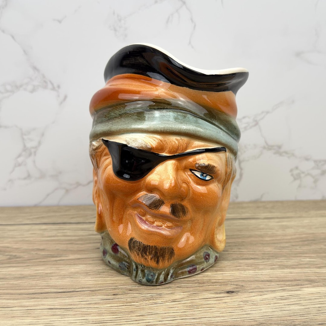 Rare Vintage Pirate Toby Beer Jug British, Victorian Jug 1960s ...