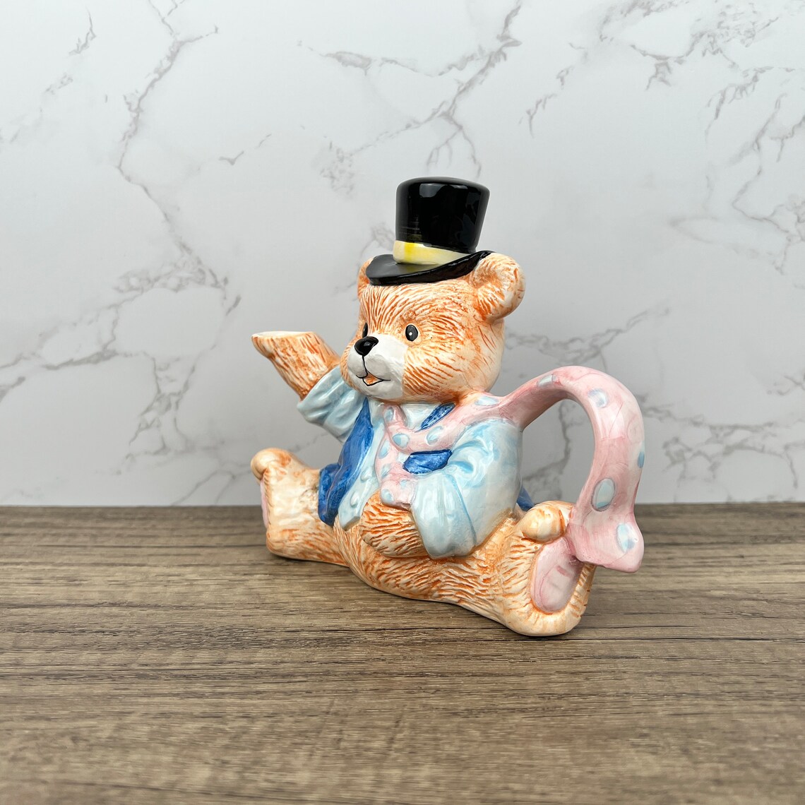 Teddy Bear Teapot, Unusual Vintage Ceramic Teapot, Rare Find, Kitchen ...