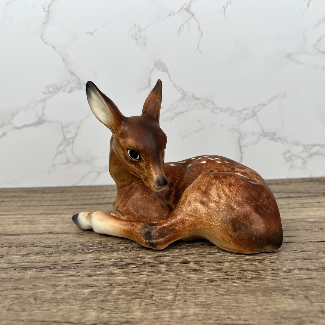Vintage Western Germany Porcelain Animal Deer Figurine, Western Germany ...