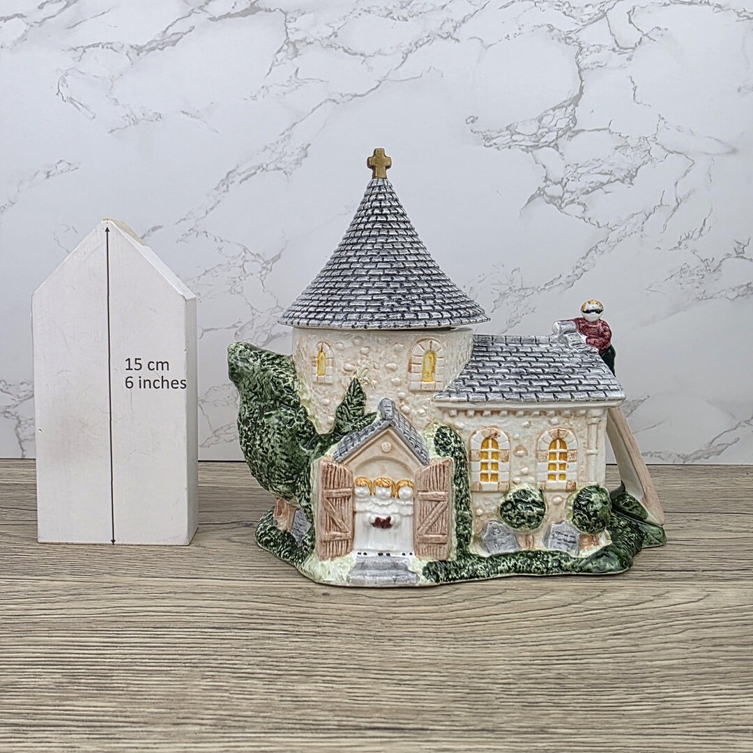 Leonardo Ceramic Church Chapel Teapot With Stone Tower Details ...
