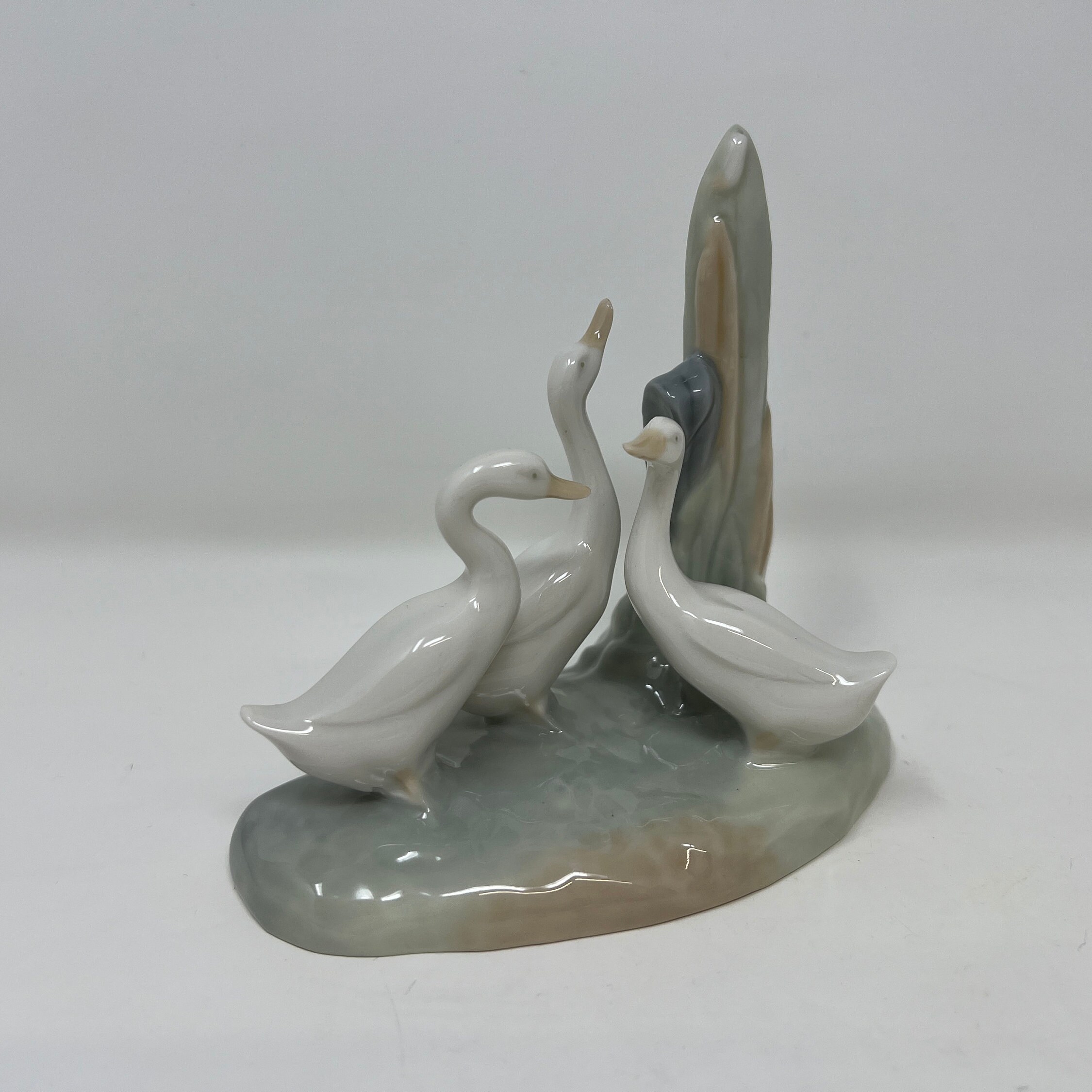 Nao by Lladro, 3 Ducks in Garden, Duck Group Figure, Figurine Vintage ...