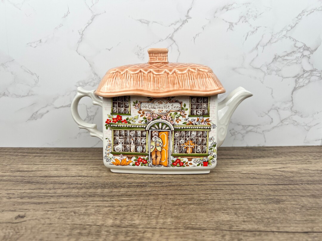 SADLER COTTAGE TEAPOT ye Olde Tea Pot Inn Kitchenware, ye Olde Ivy ...