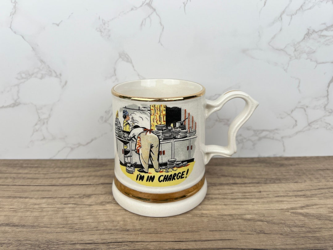 I'M IN CHARGE Prince William Warranted 22 Carat Gold Beer Mug Coffee ...