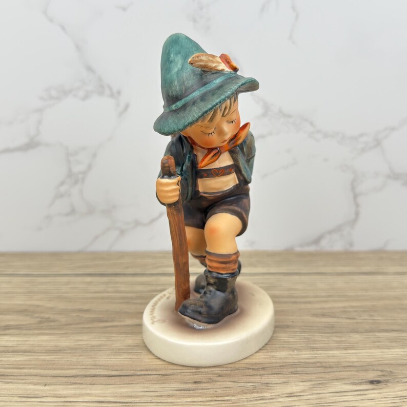Hummel Flower Vendor Figurine | Vintage Goebel Porcelain Boy, German ...