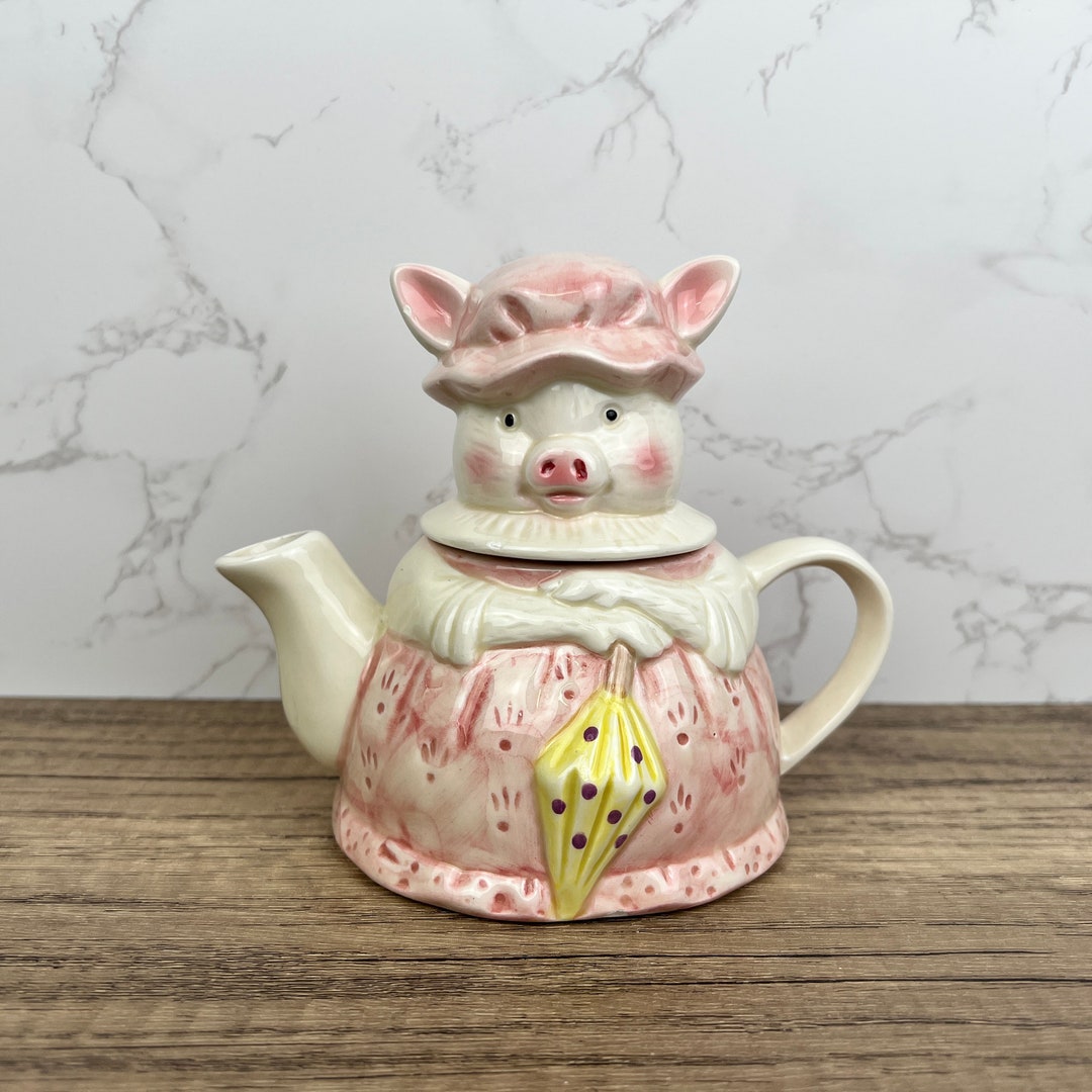 Mrs Pig, Novelty Teapot / Trinket, Ceramic Trinket Pot - Vintage ...
