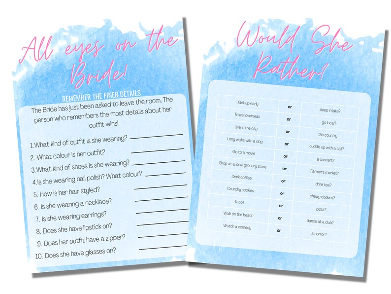 7 Hen Party Games Bundle Mamma Mia Theme Instant PDF - Etsy
