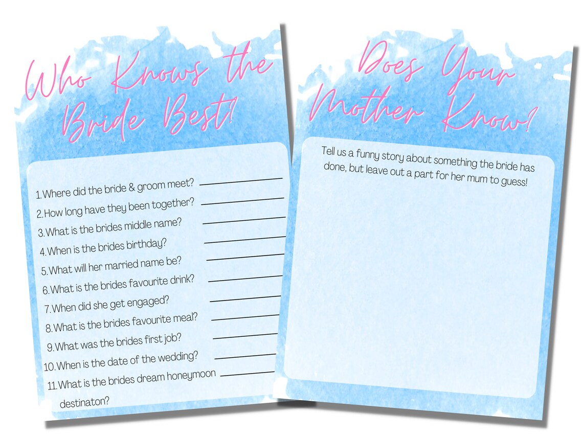 7 Hen Party Games Bundle Mamma Mia Theme Instant PDF Download ...
