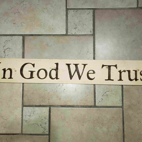 Trust God Sign - Etsy