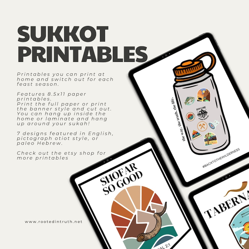 Sukkot Printables - Etsy