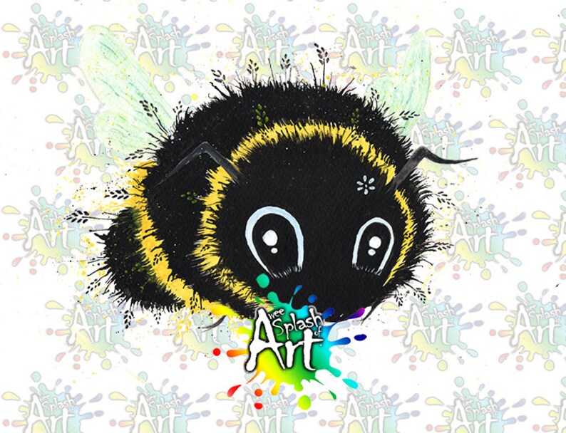 Bumble Bee | Bee Clipart | Sublimation | Animal Clipart | Splash Art ...