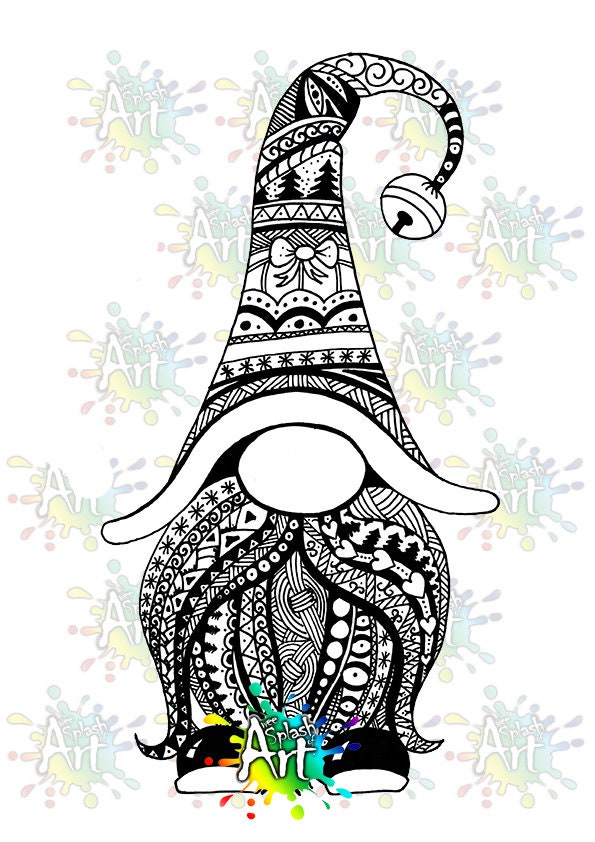 Christmas Gonk | Gonk Clipart | Sublimation | Gnome | Line Art ...