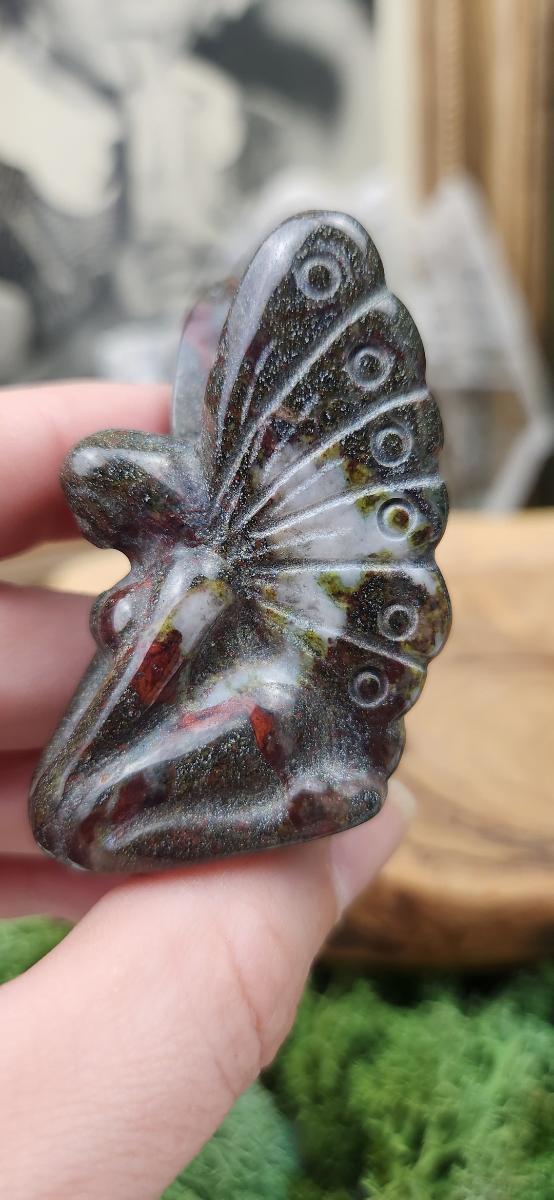 Whimsical African Blood Stone Fairy / Carved Crystal Fairy - Etsy