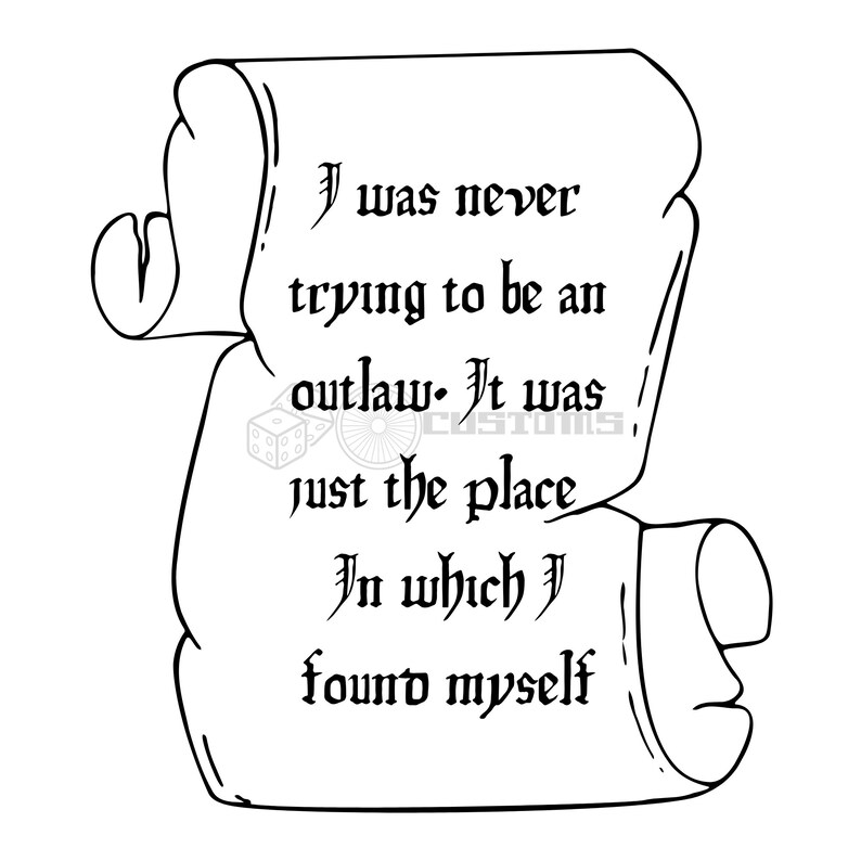 Outlaw Quote | SVG | Instant Download - Etsy