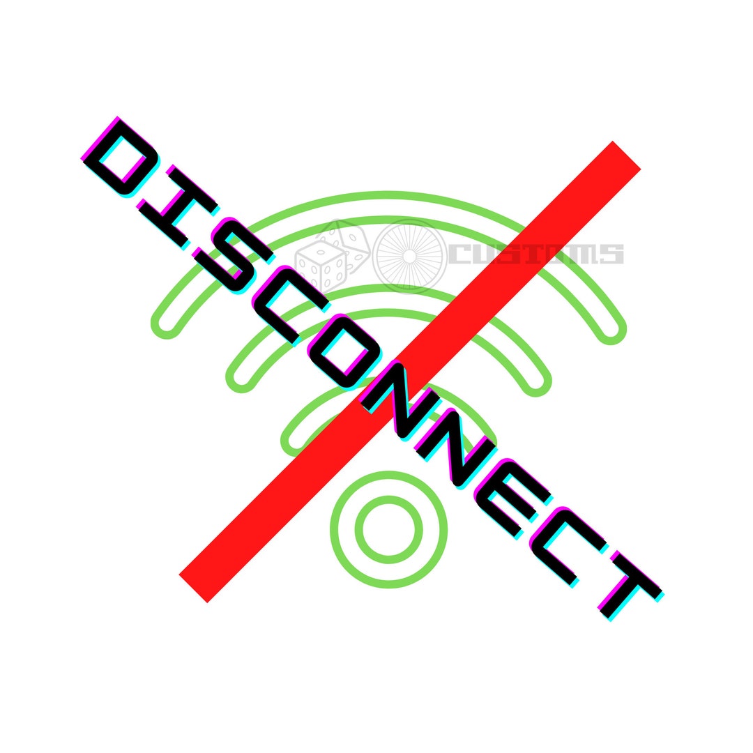 Disconnect SVG for Anti Texting, Hands Free Driving, Safe Driving ...