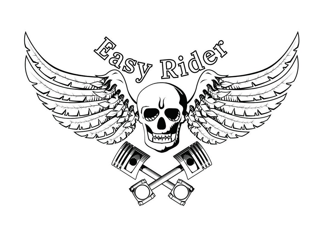 Easy Rider SVG Instant Download, Etsy Will Email File Asap. Ride Easy My Friends. This Image ...