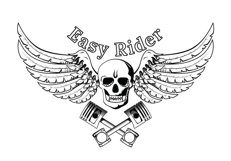 Easy Rider SVG Instant Download, Etsy Will Email File Asap. Ride Easy ...