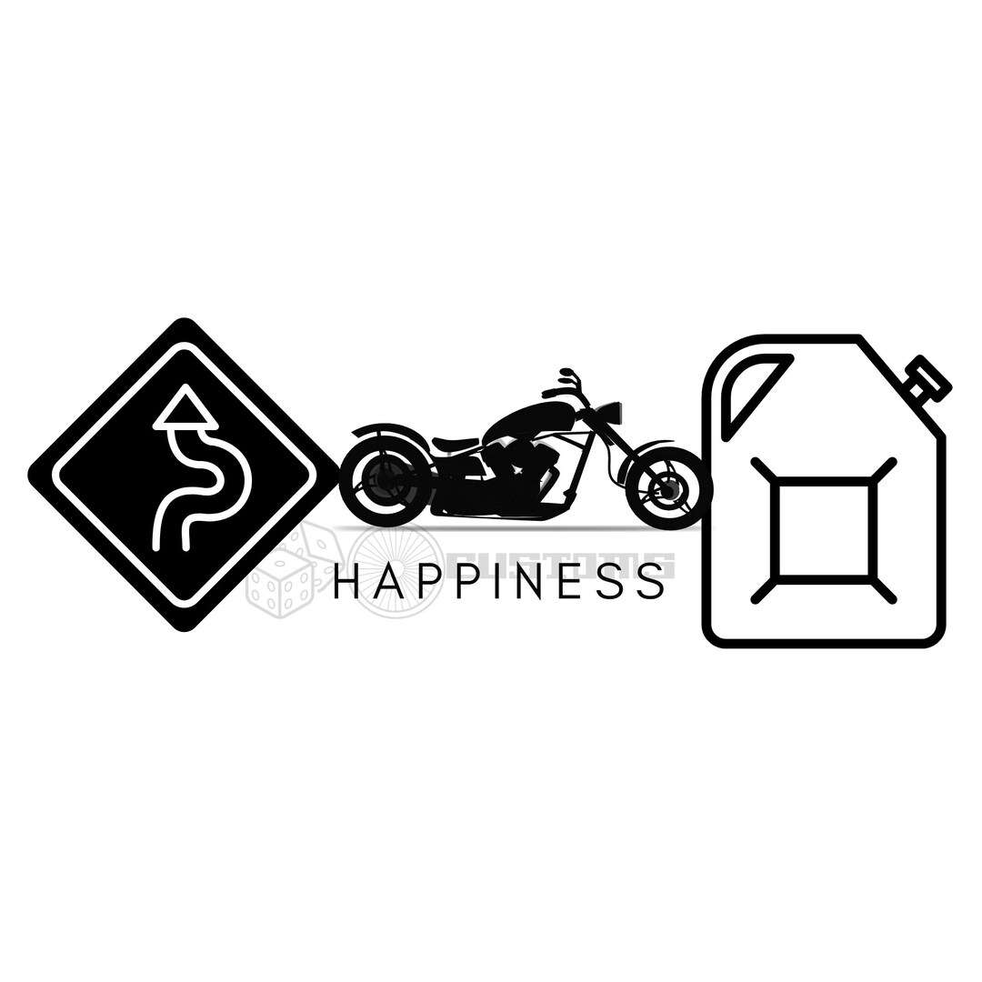 Happiness Biker SVG - Etsy