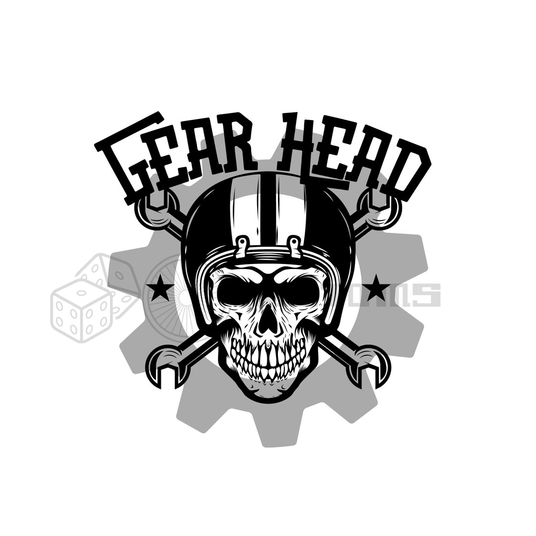 Gear Head SVG - Etsy