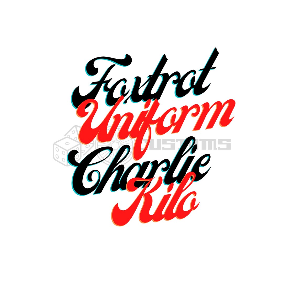 Foxtrot Uniform Charlie Kilo Funny SVG Instant Download - Etsy