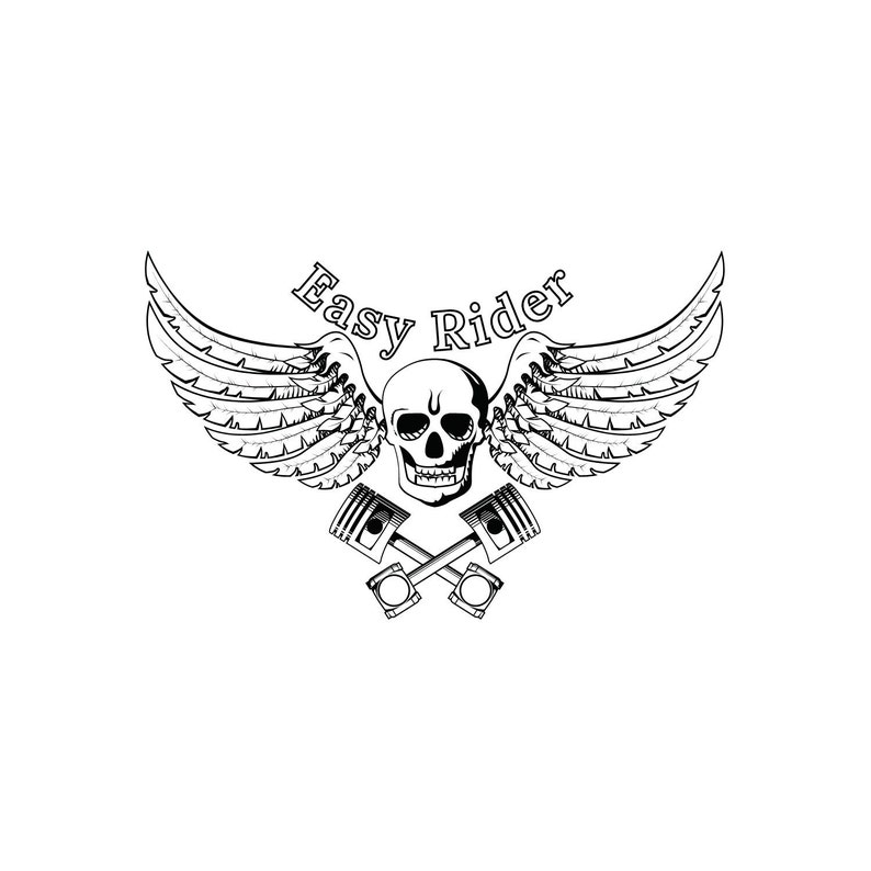 Easy Rider SVG Instant Download, Etsy Will Email File Asap. Ride Easy ...