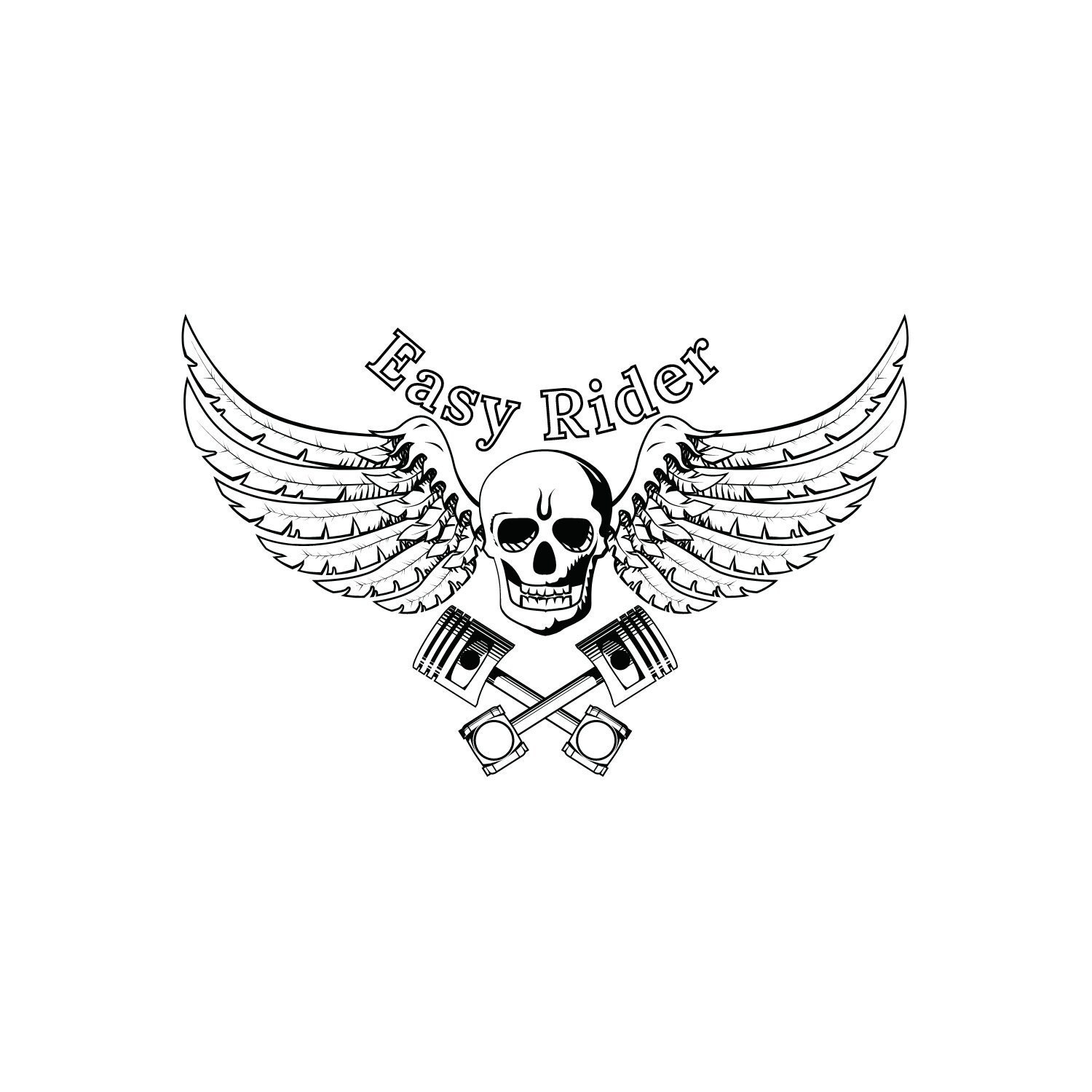 Easy Rider SVG Instant Download, Etsy Will Email File Asap. Ride Easy ...