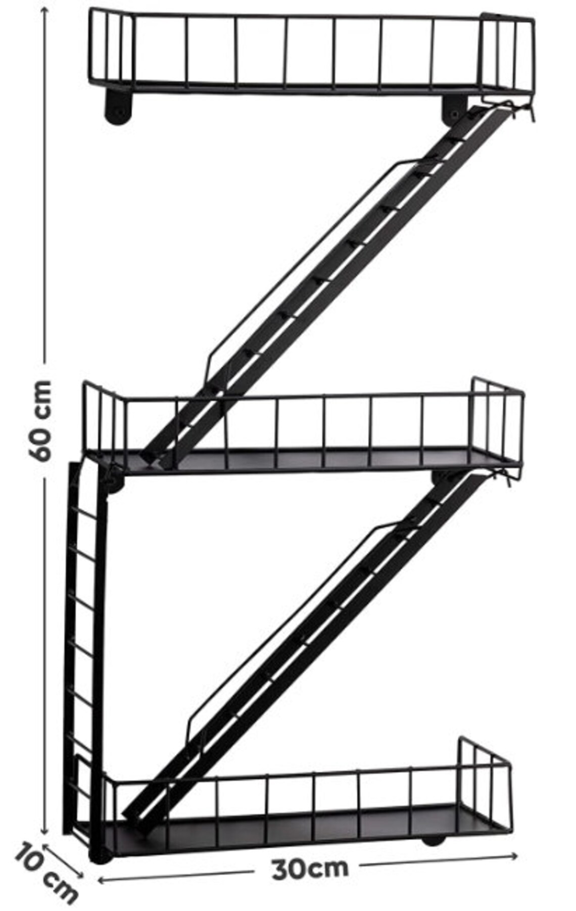 Wall Shelf Metal Shelf Tonieregal Fire Escape - Etsy UK