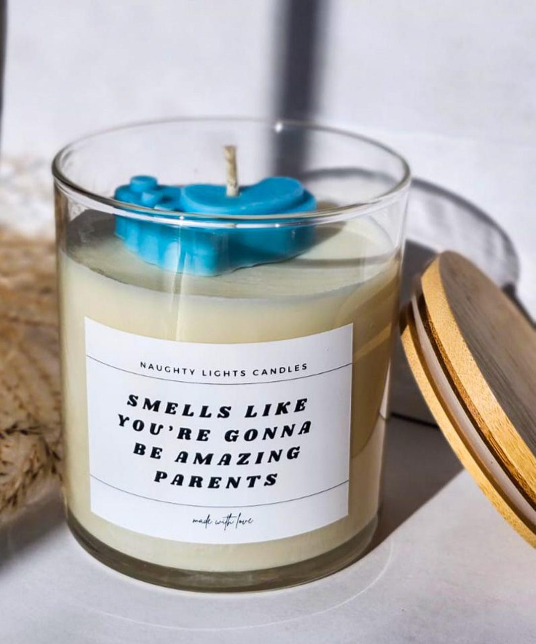 Personalized Maternity Candle Newborn Baby New Mom and Dad - Etsy