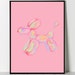 Pink Balloon Animal Trendy Poster, Pop Art Decor, Holographic Y2K ...