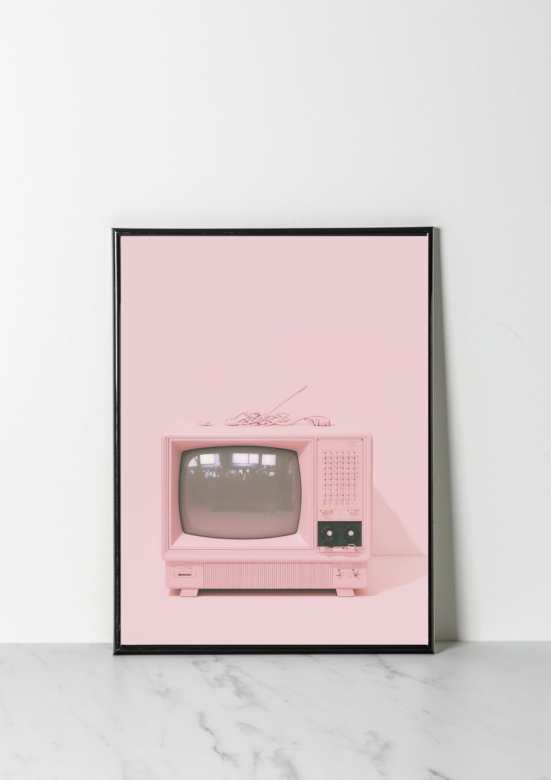 Retro Vaporwave Pastel TV Poster, Gen-z Room Art, Nostalgic, Aesthetic ...