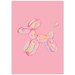 Pink Balloon Animal Trendy Poster, Pop Art Decor, Holographic Y2K ...