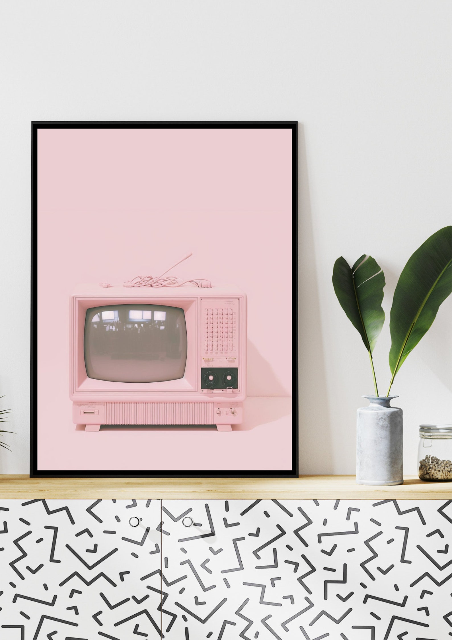 Retro Vaporwave Pastel TV Poster, Gen-z Room Art, Nostalgic, Aesthetic ...