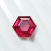 Lab Created 9.70 Ct Red Ruby, Hexagon Shape, Eye Clean ,for Ring Size ...