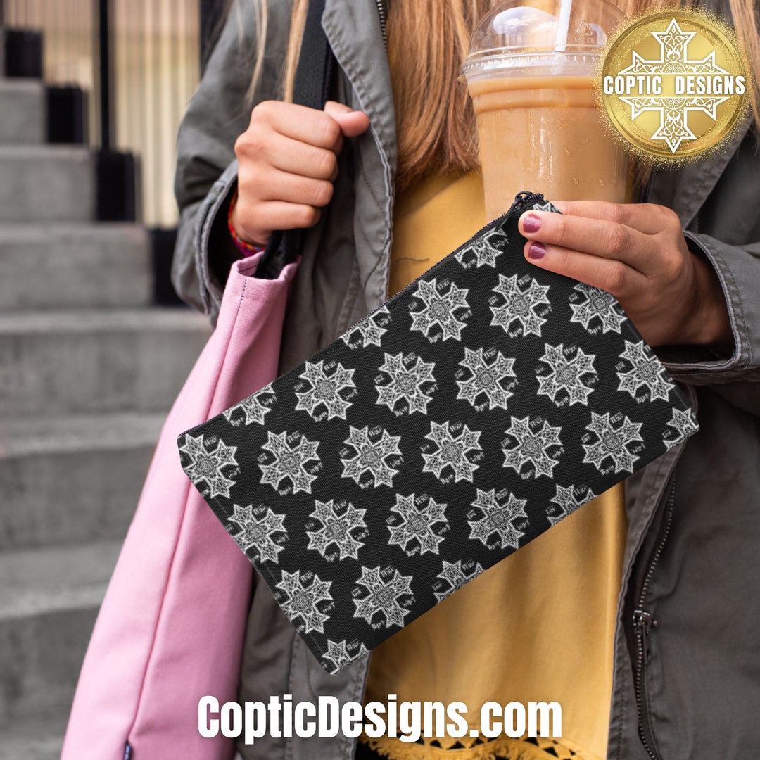 Coptic Orthodox Cross Clutch Coptic Gift for Mom Travel Bag Coptic ...