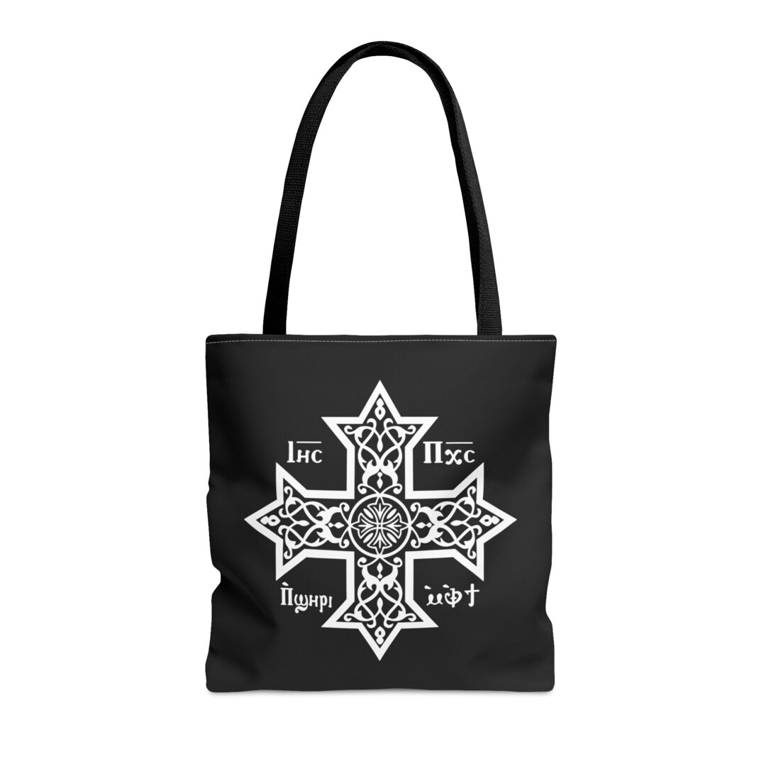 Coptic Orthodox Cross Tote Bag for the Holy Week Front and Back Print ...