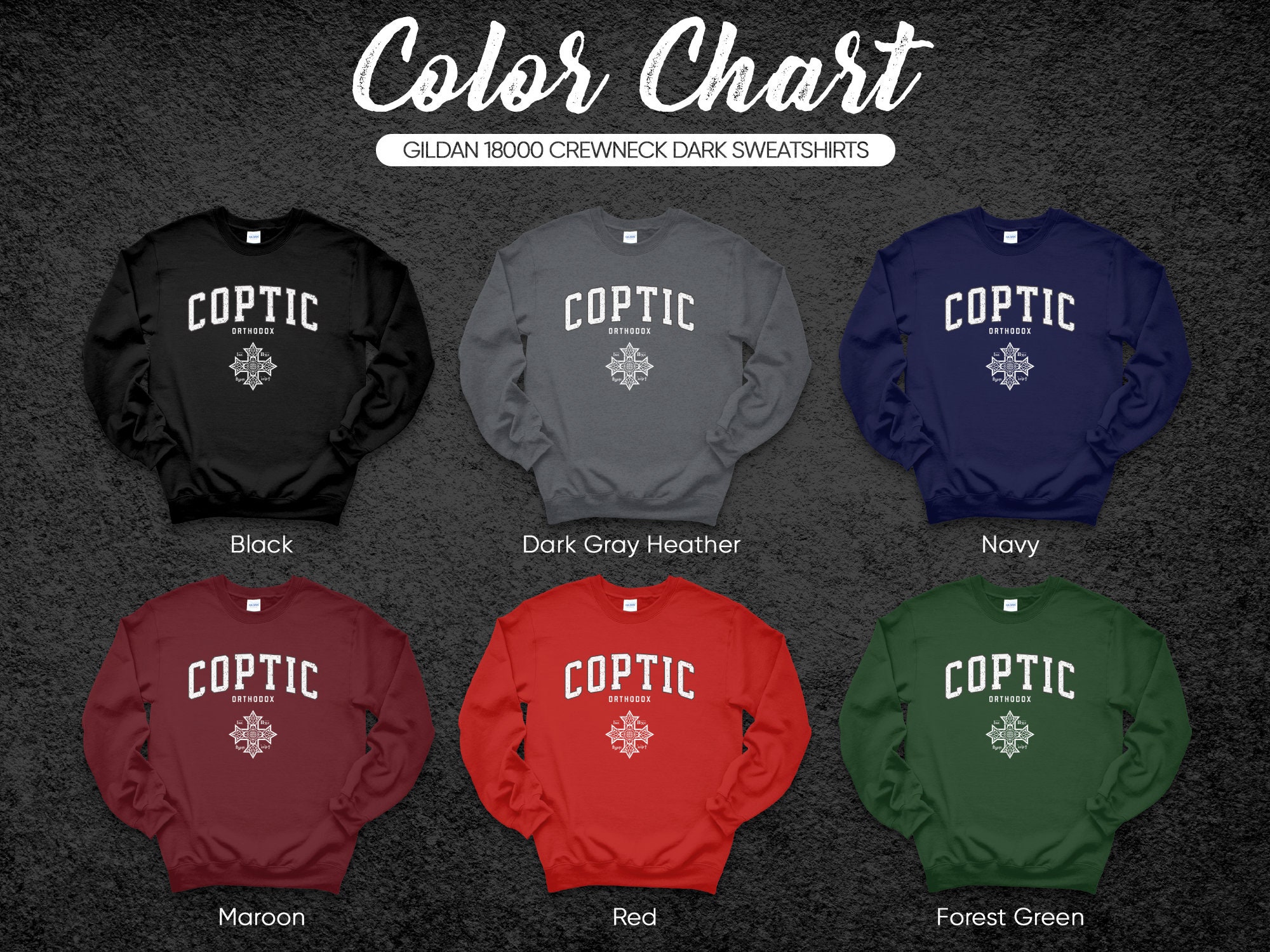 Coptic Orthodox Coptic Cross College Shirt, Sweatshirt and Hoodie ...