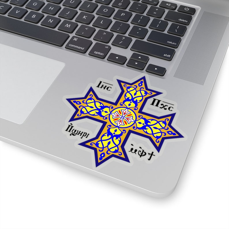 Coptic Cross Transparent Coptic Cross Designs Sticker Kiss-cut White ...
