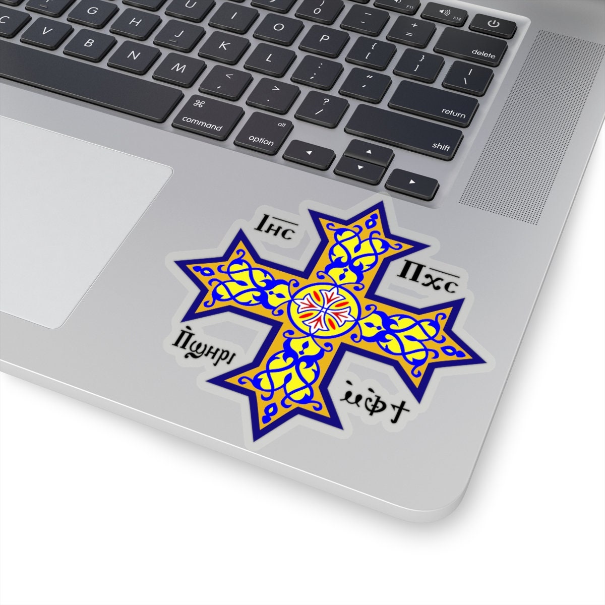 Coptic Cross Transparent Coptic Cross Designs Sticker Kiss-cut White ...