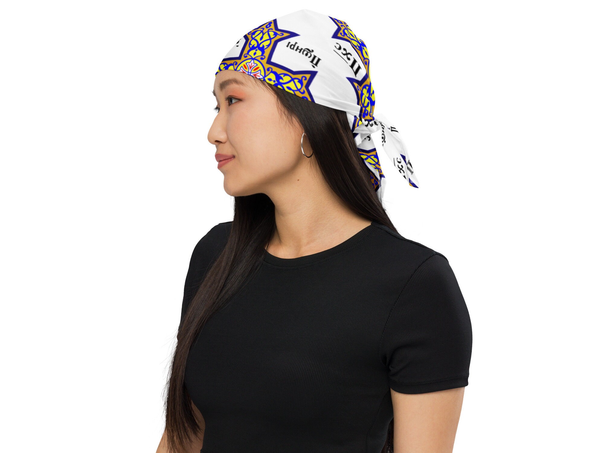 Coptic Orthodox Cross Bandana Church Head Cover Coptic Orthodox Vail ...