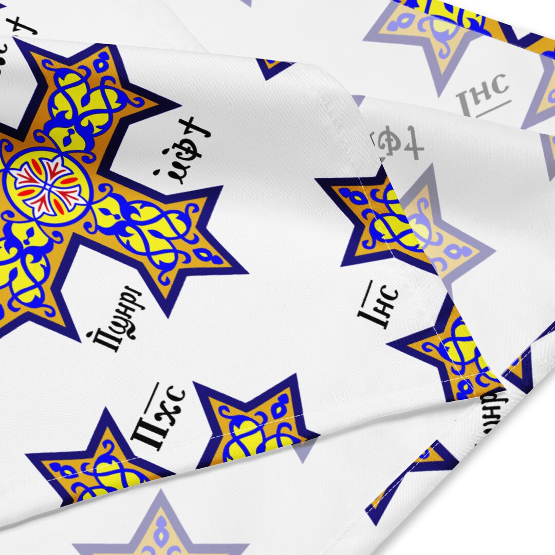 Coptic Orthodox Cross Bandana Church Head Cover Coptic Orthodox Vail ...