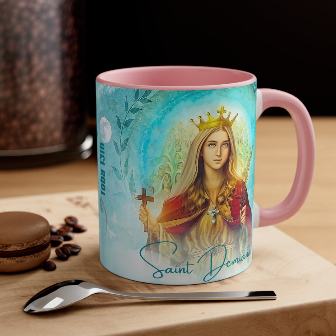 Saint Demiana Mug St Dimiana Coptic Mug El Sit Demiana Coptic Gift St ...