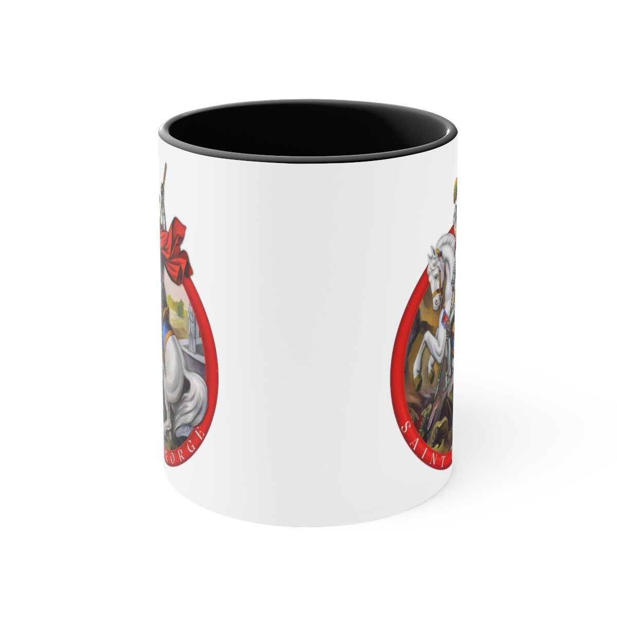 Saint George Mug - Coptic Gift - Coptic Designs - Accent Coffee Mug ...
