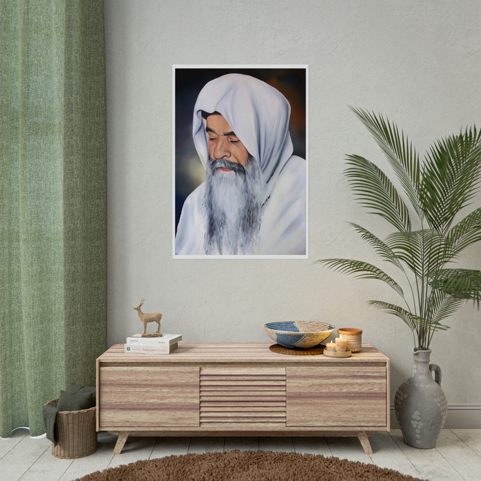 Pope Kyrillos VI Coptic Orthodox Poster Pope Kirollos Praying in White ...