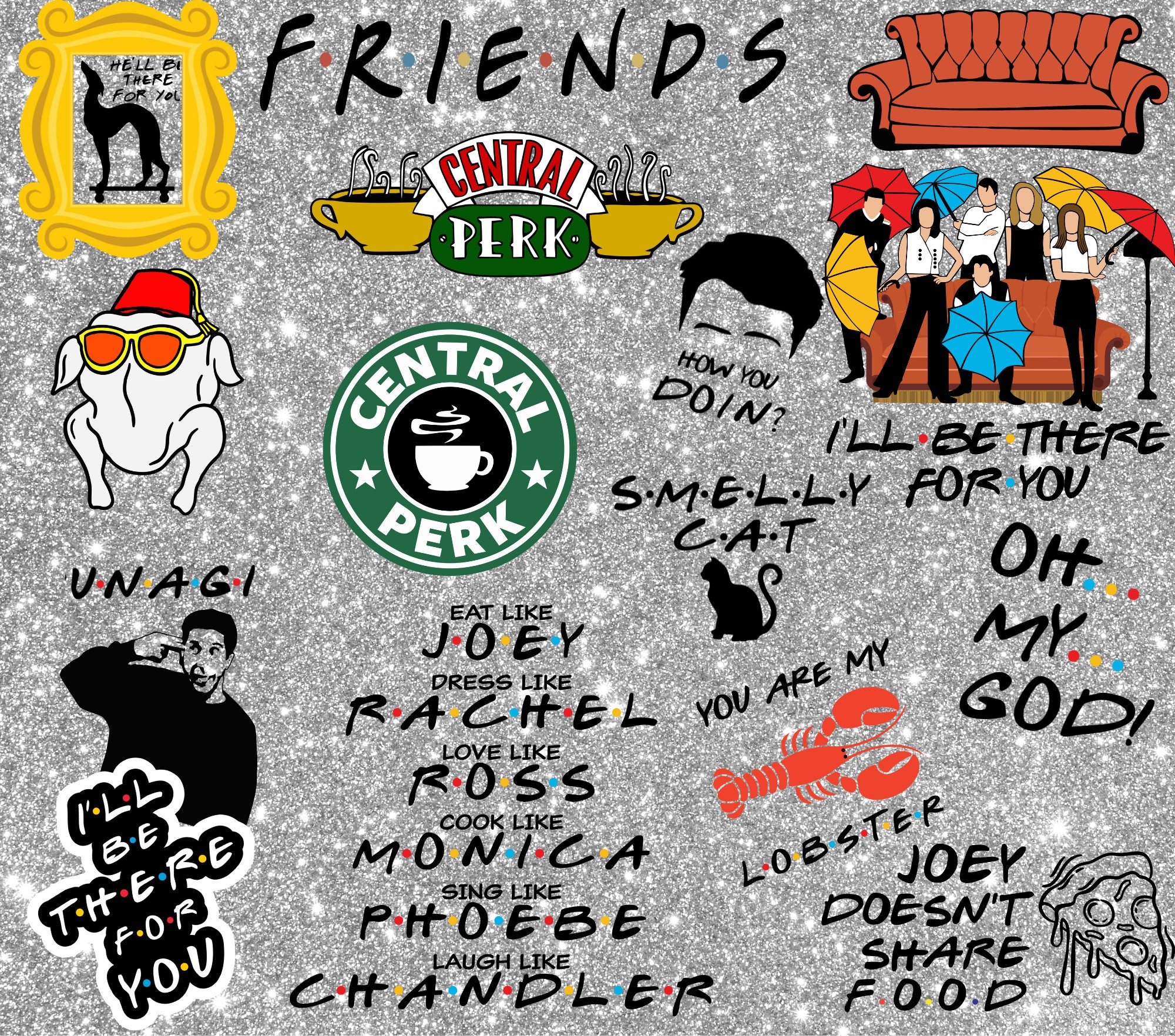 Friends 20oz Tumbler Wrap - Etsy
