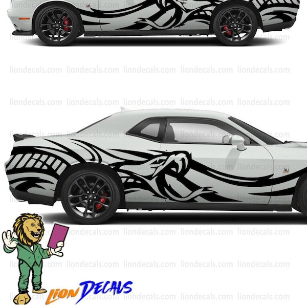 Snake Car Side Decal - Etsy