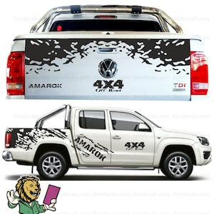 Volkswagen Amarok 4x4 off Road off Road Pickup Truck Decal. Amarok Side ...