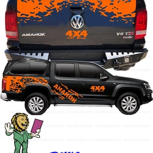 Volkswagen Amarok 4x4 off Road off Road Pickup Truck Decal. Amarok Side ...